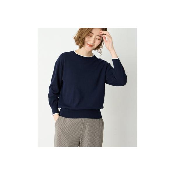 【発売日：2025年03月10日】【ブランド商品番号】522404 0075 / 【ブランド名】Petit Honfleur（プチ オンフルール） / 【色】ネイビー / 【素材】綿：85％、ナイロン：15％ / 【原産国】中国