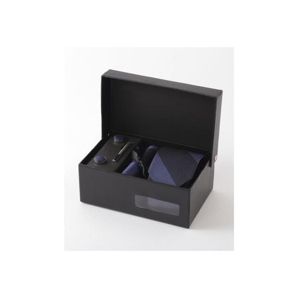 【発売日：2025年05月22日】【ブランド商品番号】qrmens-set010 010 / 【ブランド名】Quit Running（クイトランニング） / 【色】インディゴブルー / 【素材】タイクリップ、カフス金具:ステンレス ネクタイ...