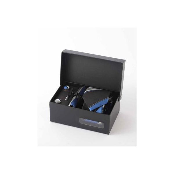 【発売日：2025年05月22日】【ブランド商品番号】qrmens-set064 064 / 【ブランド名】Quit Running（クイトランニング） / 【色】ブラック×ブルー / 【素材】タイクリップ カフス金具:ステンレス ネクタイ...