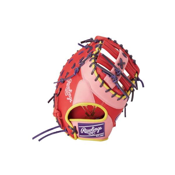 【発売日：2026年02月24日】【ブランド商品番号】GS4FHDYZ6 34293547 / 【ブランド名】Rawlings（ローリングス） / 【色】スカーレット×ピンク / 【素材】表革：天然皮革裏革：天然皮革