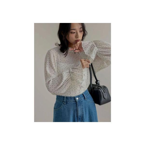 【発売日：2025年03月12日】【ブランド商品番号】139335 942 / 【ブランド名】Re:EDIT（リエディ） / 【色】ドットホワイト / 【素材】その他生地