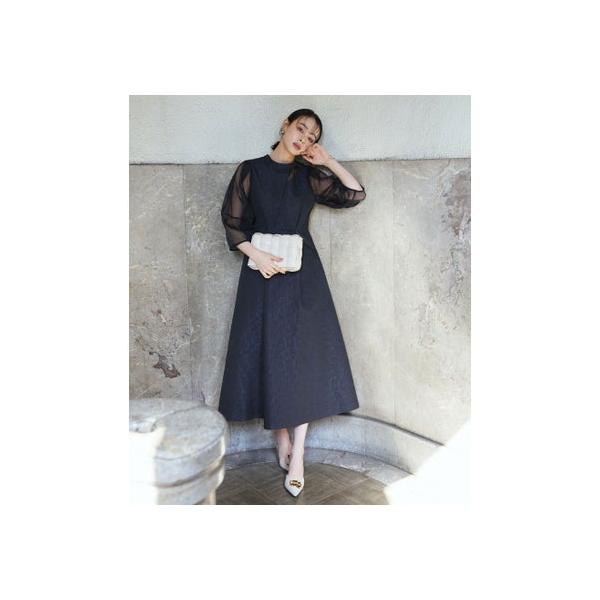 【発売日：2025年04月10日】【ブランド商品番号】U1320 NE / 【ブランド名】RUIRUE BOUTIQUE（ルイルエブティック） / 【色】ネイビー / 【素材】表地： ポリエステル 100％ オーガンジー部分： ポリエステル...