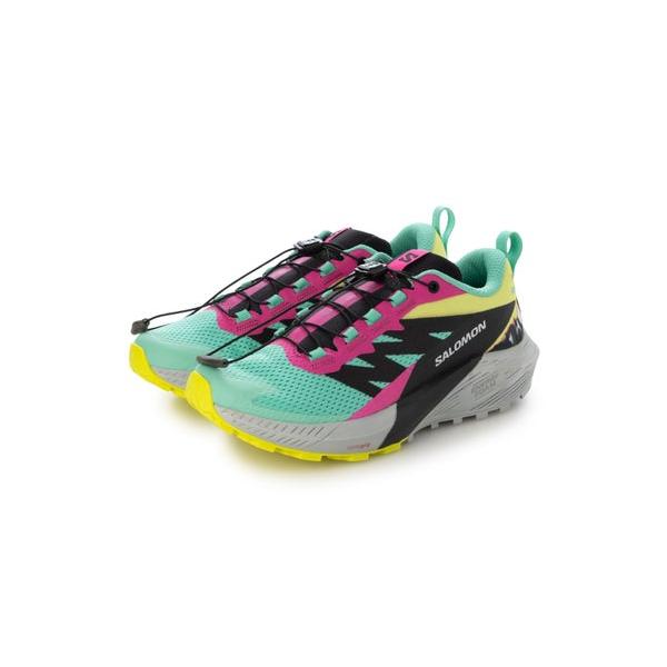 【発売日：2026年02月13日】【ブランド商品番号】L47234300 16870120 / 【ブランド名】SALOMON（サロモン） / 【色】グリーン×ファントム×ピンク