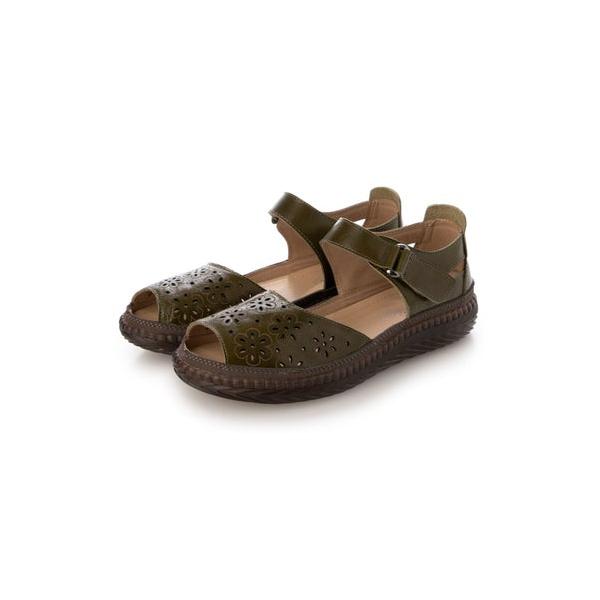 【発売日：2025年04月09日】【ブランド商品番号】941 KA / 【ブランド名】Specialites（スペシャリテ） / 【色】カーキ / 【表素材】本革 / 【裏素材】合成皮革 / 【中敷素材】合成皮革 / 【ソール素材】合成素材