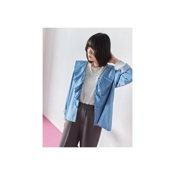 【発売日：2025年08月20日】【ブランド商品番号】2701057-32-15 30 / 【ブランド名】Samansa Mos2 blue（サマンサモスモス ブルー） / 【色】ブルー / 【素材】再生繊維（セルロース） 66% 綿 34...