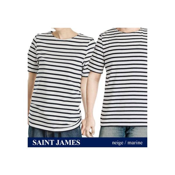 【発売日：2025年05月24日】【ブランド商品番号】STJ0006000007 WHT / 【ブランド名】SAINT JAMES（セントジェームス） / 【色】neige / marine / 【素材】コットン / 【原産国】フランス
