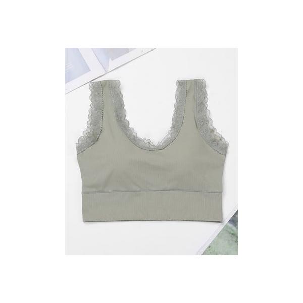 【発売日：2025年03月05日】【ブランド商品番号】sdpal012b -35 / 【ブランド名】SAISON DE PAPILLON（セゾンドパピヨン） / 【色】グリーン / 【素材】本体:ナイロン80％ ポリウレタン20％ レース部...