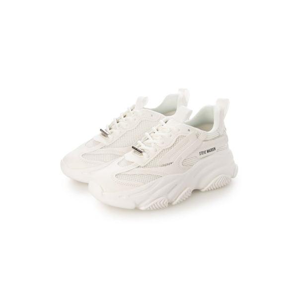 【発売日：2025年12月09日】【ブランド商品番号】S.MADDEN POSSESSION-E-UA WH / 【ブランド名】STEVE MADDEN（スティーブ マデン） / 【色】ホワイト / 【表素材】合成皮革 / 【ソール素材】合...