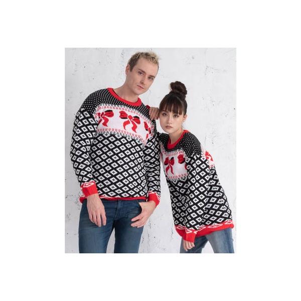 【発売日：2025年03月06日】【ブランド商品番号】ugrychristmassweater 3002 / 【ブランド名】UGLY（アグリー） / 【色】ブラック系その他 / 【素材】アクリル100%