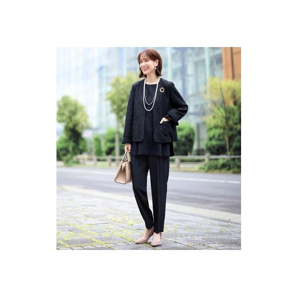 【発売日：2025年02月18日】【ブランド商品番号】271934 NV / 【ブランド名】Viola e Viola（ヴィオラ エ ヴィオラ） / 【色】ネイビー系 / 【素材】＜ブラウス＞ ポリエステル96％・ポリウレタン4％ / 【洗...