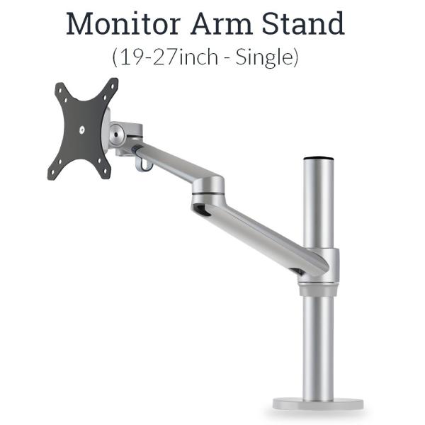 梱包サイズ ： 51 x 25 x 13.5 cm?材質 ： アルミニウム合金 + ABS?内容物 ： 本体一式, 日本語組み立て説明書, クリーニングクロス主な仕様 ： 対応規格： VESA規格(FPMPMI)100mm / 75mm 耐...