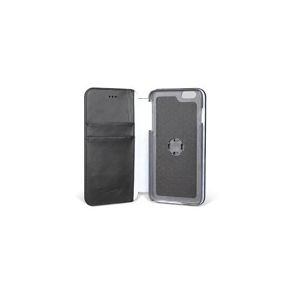 Intuitive Cube Japan X-Guard iPhone6 Plus用 スマートフォンケース ブラック カード入れ付き 折り畳み ブックタイプ[LG-MA09-4828]