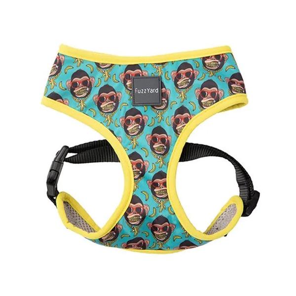 ワンタッチバックル仕様でらくらく着脱♪かわいいデザイン柄のソフトハーネスはファッション感覚で楽しめる人気のシリーズです。裏地にはメッシュ生地を使用しているので、通気性が良く軽くて柔らか♪装着は頭から被せて胴のバックルを止めるだけなので、スム...