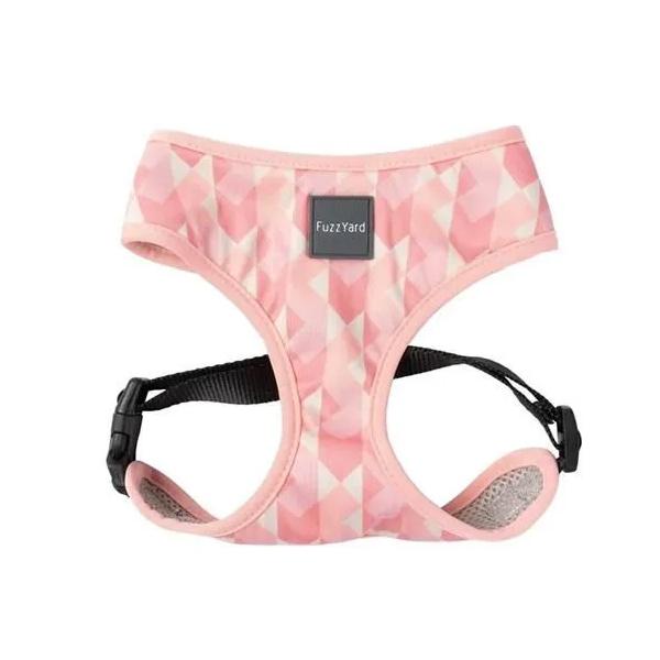 ワンタッチバックル仕様でらくらく着脱♪かわいいデザイン柄のソフトハーネスはファッション感覚で楽しめる人気のシリーズです。裏地にはメッシュ生地を使用しているので、通気性が良く軽くて柔らか♪装着は頭から被せて胴のバックルを止めるだけなので、スム...