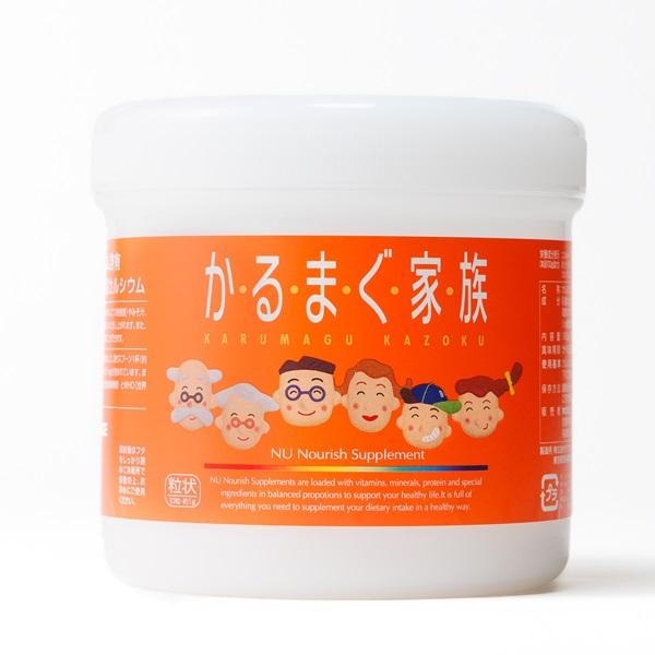 「かるまぐ家族」はFAO(国連食糧農業機関)やWHO(世界保健機構)で公認・推薦されているL型発酵乳酸カルシウムに溶解度の高いマグネシウムをバランス良く加えました。体内備蓄できないカルシウムですから毎日欠かさず摂取するにはお料理に混ぜていた...