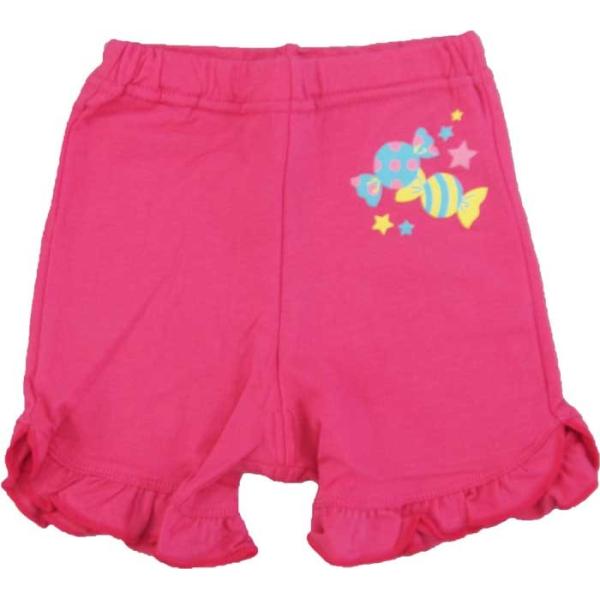 オーバーパンツ ピンク キャンディ柄3分丈　通園 通学 ブルマ 女の子　入園　入学　幼稚園　保育園　小学校の詳細●カラー：ピンク●サイズ：3分丈100cm、110cm、120cm●中国製●素材：綿95％ポリウレタン5％●サイズ目安【胴囲】(...