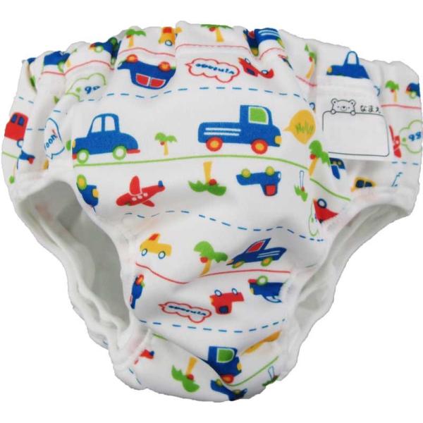 水遊び用パンツ 乗り物柄ベビースイミング 水あそびパンツ ブリーフ型　ゴム インナー 保育所 保育園 水遊びパンツ (詳細)●日本製●サイズ：80cm、 90cm、100cm●素材：表：ポリエステル100％裏：ポリエステル100％（防漏生地...