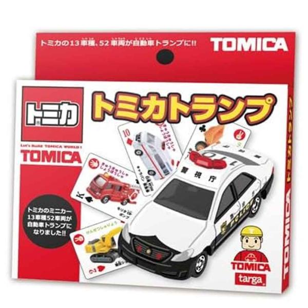 トミカ トランプ　対象年齢6歳以上　ミニカートランプ　カードゲーム　保育園 幼稚園 小学校 入園 入学 男の子 乗り物物の詳細●セット内容自動車カード　52枚JOKERカード　2枚●対象年齢6歳以上●MADE IN CHINAトミカ トラン...