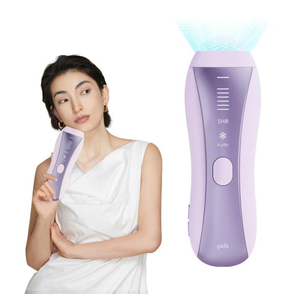 Yete（エイティー）脱毛器 IPL 冷感無痛ケア SHR連続照射 スキンセンサー搭載 自動/手動方式 6段階レベル 無限照射回数 VIO対応 全身対応可能 レディー脱毛器 家庭用 男女兼用 PSE安全認証済み 日本語取扱説明書付き【IPL...