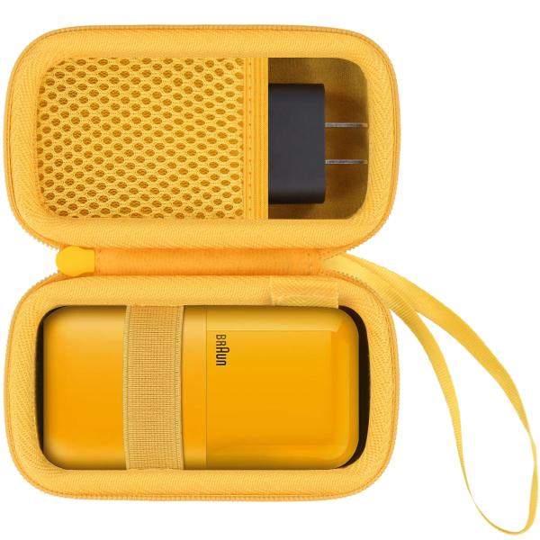 （ケースのみ）ブラウン モバイルシェーバー Braun mini 電動 髭剃り メンズ M-1013/M-1010専用収納ケース小型 携帯用 旅行用，イエロー-Khanka【対応機種】 Braun mini M-1013/M-1010 モバ...