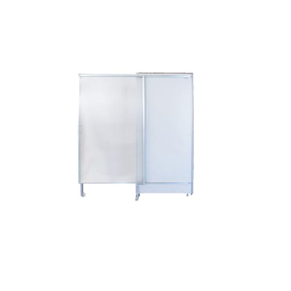 パーテーション用オプション！スライドドア！パーテーションで囲われたスペースにドアを付けることで本格的な会議スペースを簡単に設置できます。左右どちら開きにも対応します。オフィスの間仕切り、会議スペース作りに重宝しています。  商品番号18-L...