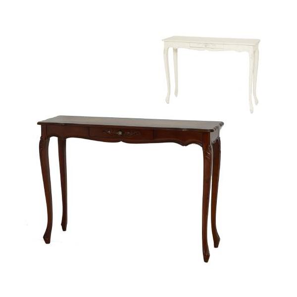 アンティーク調のネコ脚木製デスク。高級木材マホガニーを使用した贅沢な逸品です。カラーはお部屋に合わせて2色からお選びいただけます。引き出しには彫刻が施され、クラシカルで細かく美しいデザインが、インテリアをより洗練されたイメージに引き立てます...