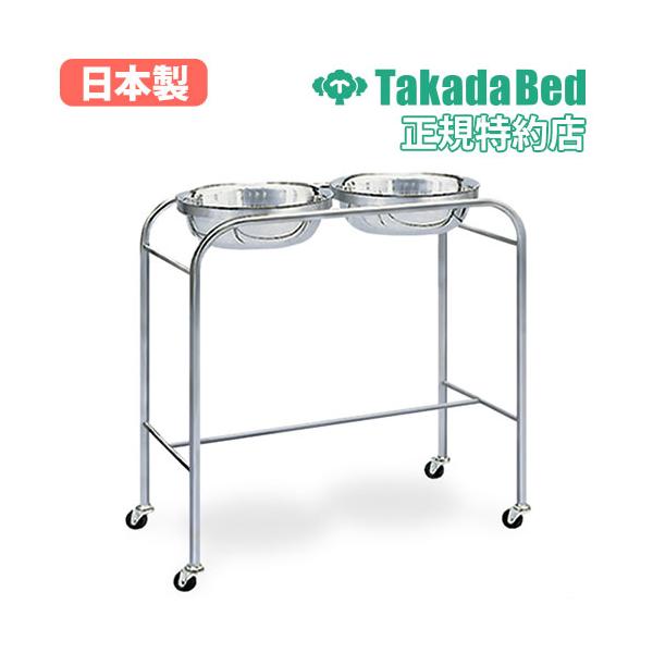 治療院から病院・介護施設まで幅広く活躍！医療用として衛生的に使用できる錆びにくいステンレス製消毒手洗台。直径50mmの単輪キャスター付き。脱着が容易で衛生的な深鉢1個付き。商品番号7-SS-602完成品（新品）カラーシルバーサイズ幅680×...