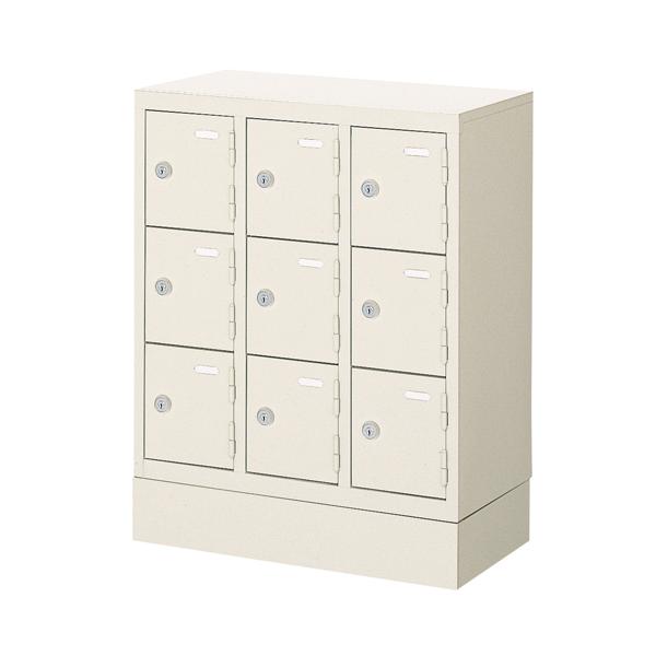 貴重品や重要な書類の保管にご活用ください！上下段部とベースは連結式です。（連結ビス付き）鍵の紛失時はマスターキーによる開錠が可能です。開錠した状態では鍵が抜けない掛け忘れ防止仕様。商品番号GM-BKL-9(N)完成品(新品)※配送の注意事項...