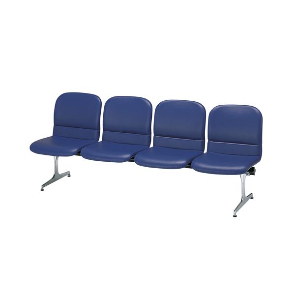 シンプルなデザインのロビーチェアです！4人掛け用のシンプルなロビーチェアです。張地はお手入れが簡単な合成皮革です。安心・安全の日本製商品です。商品番号KRD-54Lお客様組立の商品（新品）※配送の注意事項がございます。詳細は下記表をご確認く...