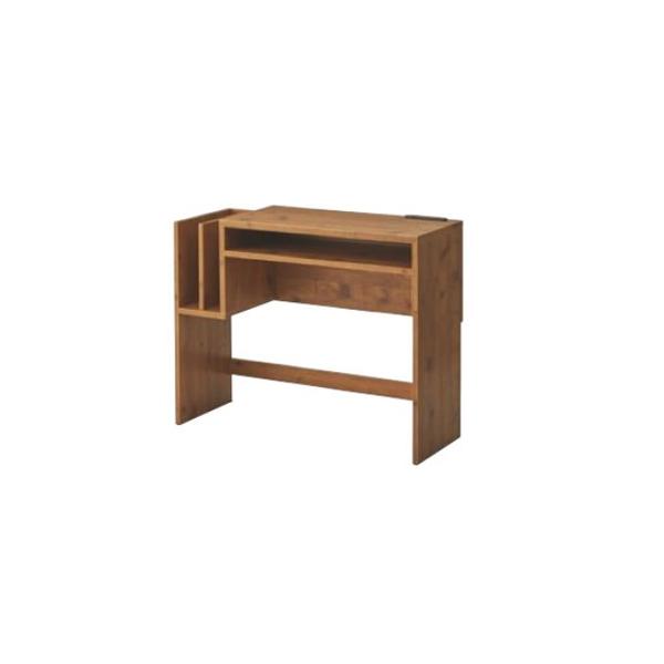 シンプルでおしゃれなデスク！収納棚付きのコンパクトなデスクです。コンセント付きなのでパソコン台や趣味の作業机にも適しています。様々なシーンで活躍するアイテムです。商品番号RLE-301NAお客様組立の商品(新品)サイズ幅90×奥行35×高さ...