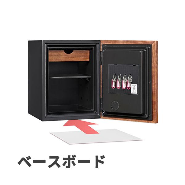 耐火金庫を設置する際に、キズや金庫の重みによるへこみから床面を保護するベースボードです。商品番号32-V-P組立状態完成品（新品）特記事項※こちらはベースボードのみの販売ページです。金庫本体は付属致しません。備考透明 耐熱 対候 ホテルセー...