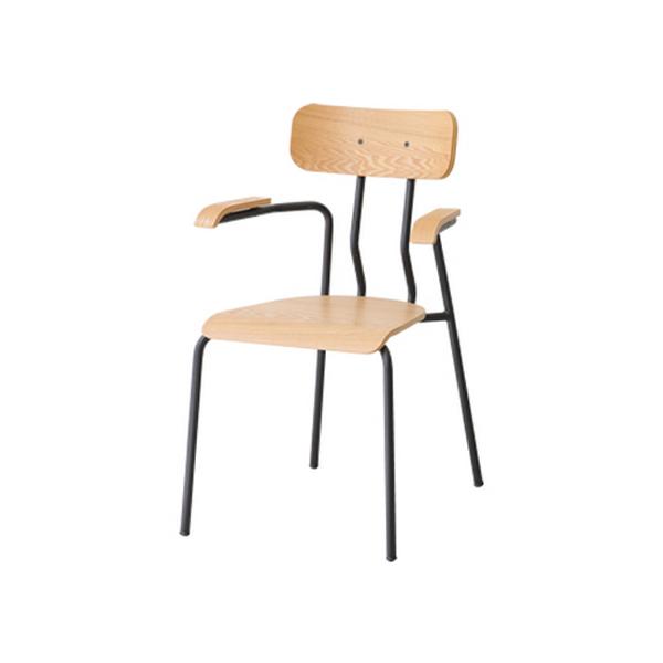 お部屋を落ち着いた印象にコーディネート♪アッシュ材突板の木目が美しいアームチェアです。最大4脚までスタッキングが可能なのでコンパクトに収納できます。面倒な組立て不要の完成品です。商品番号49-TDC-9536完成品（新品）※こちらはチェア1...