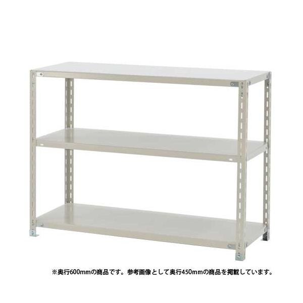 アングル材と棚板をボルトで固定するシンプルなスチール製ラックです。棚板は50mm間隔で上下変更可能です。商品番号62-YS-B123S-W-03組立品（新品）付属品W型コーナープレート（L用×4ヶ・R用×4ヶ）、ベースプレート（4ヶ）、 固...