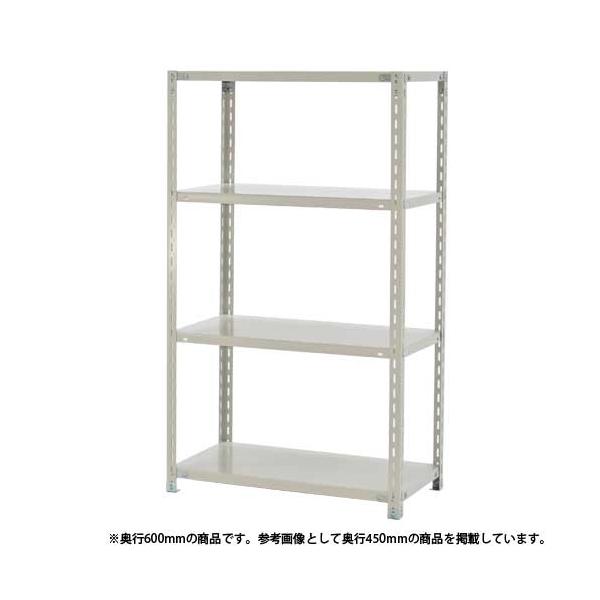 アングル材と棚板をボルトで固定するシンプルなスチール製ラックです。棚板は50mm間隔で上下変更可能です。商品番号62-YS-B313S-W-04組立品（新品）付属品W型コーナープレート（L用×4ヶ・R用×4ヶ）、ベースプレート（4ヶ）、 固...