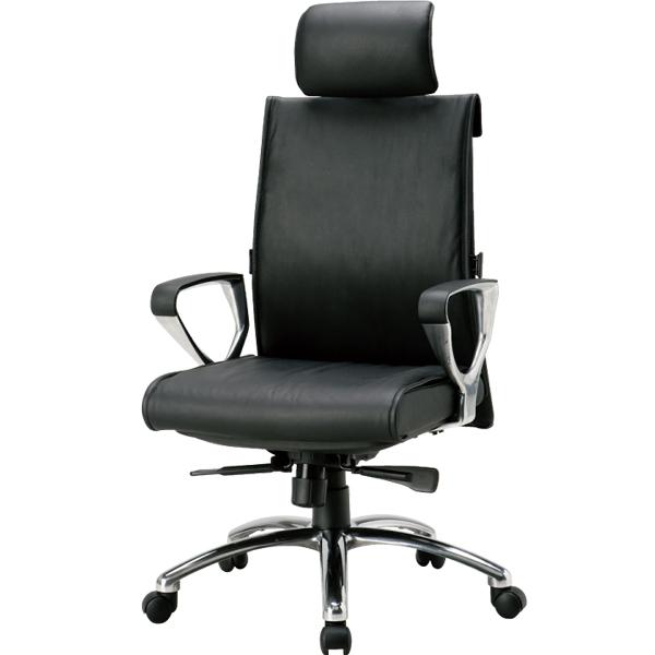 座り心地の良さが断然違う高級チェア！役員室や応接室で多くご利用頂いています。商品番号SM-N1800LHBお客様組立の商品（新品）カラーブラックサイズ幅670×奥行585×高さ1140〜1210（座面高さ425〜495）mm座面サイズ：幅5...