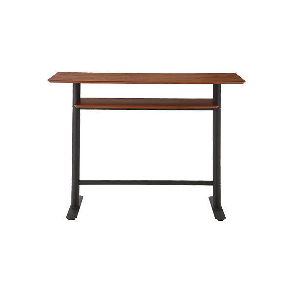 シンプルで大人の雰囲気を演出するカウンターテーブル！お部屋をおしゃれに演出する木目天板のカウンターテーブルです。天板下には棚板がついているので雑誌や小物などの収納に便利です。ダイニングだけでなく、リビングやオフィスでPCデスクとしてもご使用...