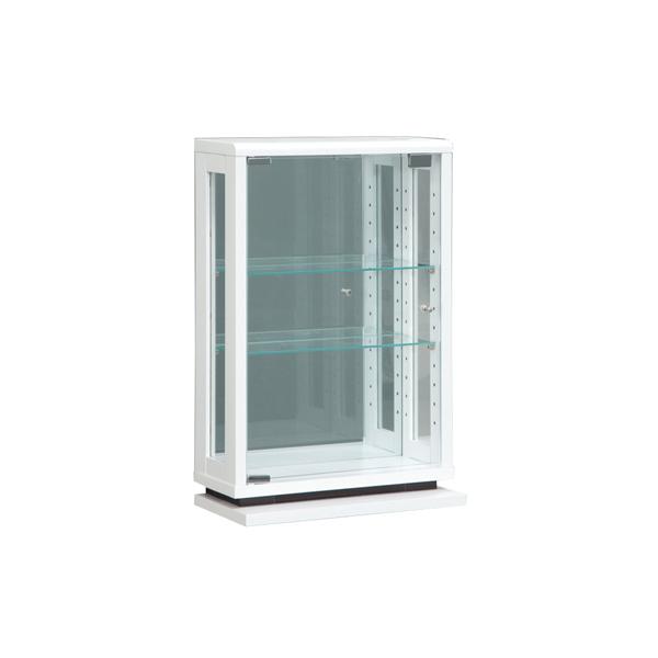 コレクションをより魅力的に演出する卓上式コレクションラックです。ホワイト、ブラウン、ナチュラルの全3色からお好みのカラーをお選びいただけます。オプション（別売り）のガラス棚を追加でき、丸型LEDダウンライトの取付けもできます。商品番号66-...