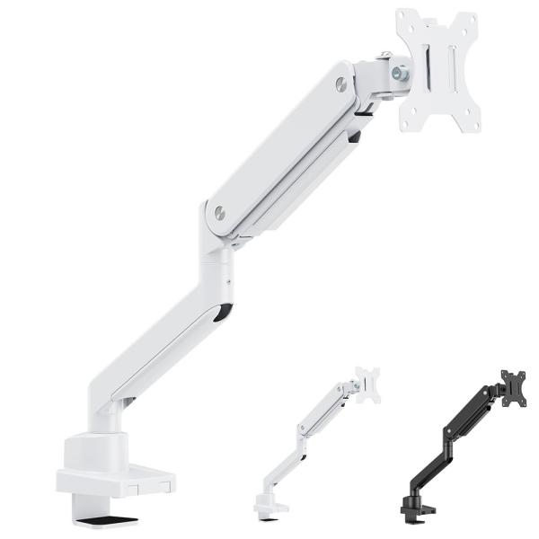 ベース部分をデスクの天板にクランプで取り付けられるモニターアーム。商品番号68-RFMA-DT53-SG組立状態お客様組立の商品（新品）特記事項※組立時間：2人以上で約10分（要プラスドライバー）付属品六角レンチカラーホワイト、ブラックサイ...