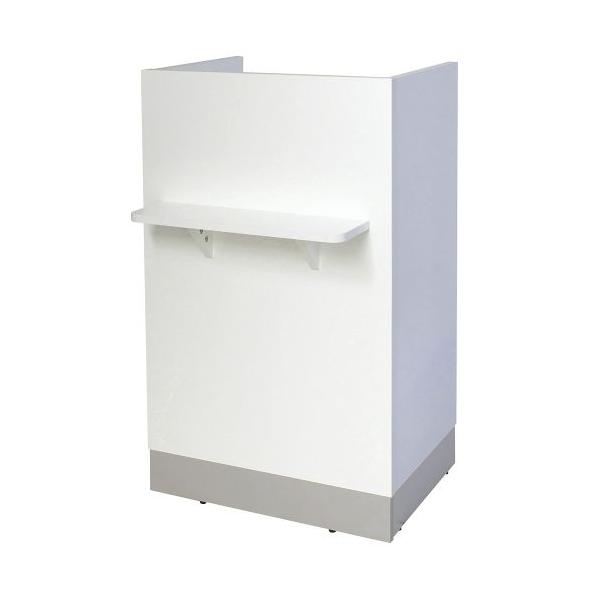 お客様側に荷物置きがついたレジカウンター！商品番号68-SHRGCお客様組立の商品（新品）サイズ幅600×奥行600×高さ1000mm　重量：約41kgオフィス家具 オフィス用品 レジカウンター 会計カウンター ハイカウンター 受付けカウン...