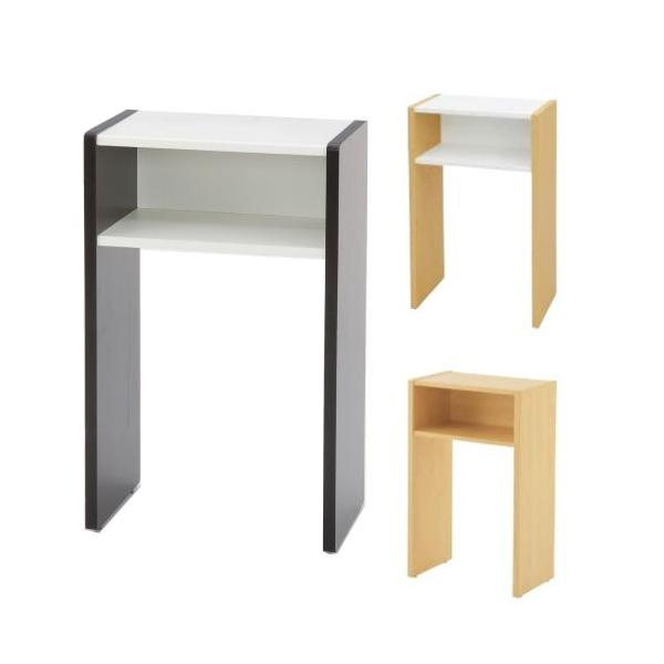 アジャスター付きのシンプルな木製テレフォンテーブル。電話台としてはもちろん、受付等での記入台としても使いやすい高さです。消毒液を置く台としてもご利用いただけます。商品番号68-SHWA-002組立状態お客様組立の商品（新品）カラーナチュラル...