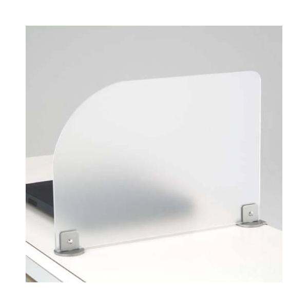 デスク用の置き型アクリルパネル。スチール脚がついており、丈夫な設計になっています。アクリルカラーはクリアフロストになっているので隣席との目隠しとして、また飛沫防止用など様々な用途でご使用いただけます。商品番号71-YS-105組立状態お客様...