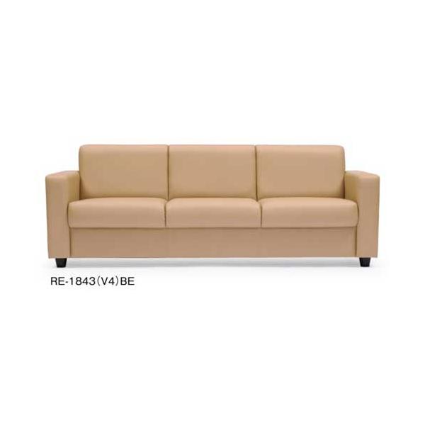 シンプルで上品なデザインです！重厚感のあるビニールレザー張りの応接ソファーです。ロビーや応接室、役員室などで活躍します。商品番号ARE-1843完成品(新品)サイズ幅1820×奥行680×高さ670(座面高385)mm仕様木枠　ウレタンフォ...