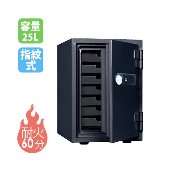 最新の指紋認証技術を搭載したハイセキュリティシステムの耐火金庫。商品番号DS-SP50-7組立状態完成品（新品）特記事項※非JIS認証製品付属品−カラーブラックサイズ外寸：幅346×奥行478×高さ509mm内寸：幅226×奥行308×高さ...