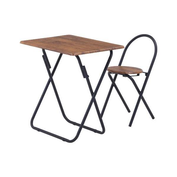 移動、収納に便利な折りたたみ式！どんな場所にも使いやすいセットです！完成品なので届いたその場で使用可能です。エポキシ樹脂塗装でさびにくい商品です。商品番号FYS-7050U-WH-BKお客様組立の商品（新品）カラーブラウン/ブラック　　ホワ...