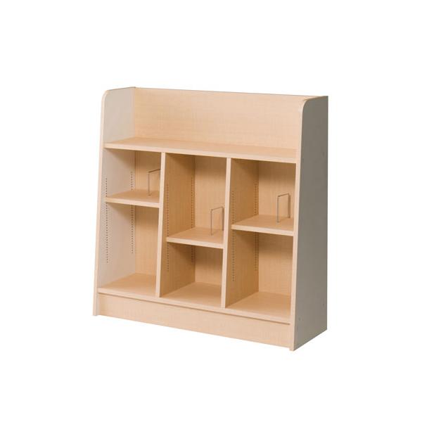 キッズスペースの収納に最適な絵本ラックです。抗ウイルスプリント紙を採用した感染症対策の絵本ラックシリーズです。小さな子供がいる場所でも安心して使用できます。商品番号KENR-Oお客様組立の商品（新品）サイズ外寸：幅900×奥行300×高さ9...