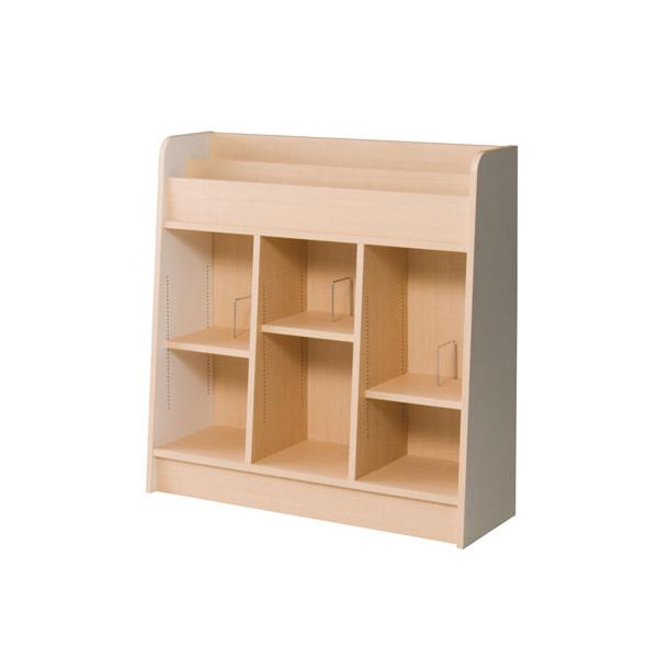 キッズスペースの収納に最適な絵本ラックです。抗ウイルスプリント紙を採用した感染症対策の絵本ラックシリーズです。小さな子供がいる場所でも安心して使用できます。商品番号KENR-Sお客様組立の商品（新品）サイズ外寸：幅900×奥行300×高さ9...
