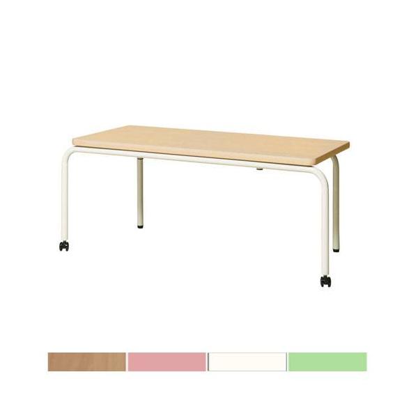 天板に抗ウイルスメラミン化粧板を使用した幼児向けテーブルです。キャスター付きで移動や収納が簡単に行えます。幼稚園や保育園などの幼児施設で活躍します。 商品番号KENT-K330V組立状態完成品（新品）カラー天板：ナチュラル、ピンク、ホワイト...
