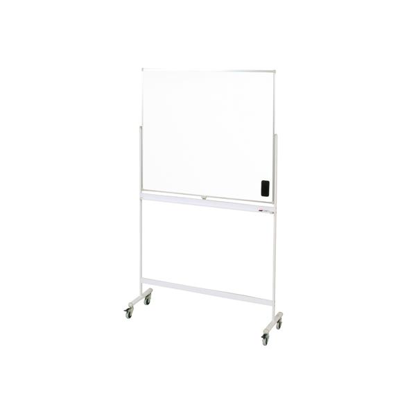 移動も楽々！両面仕様のホワイトボード！スチール製の両面が使用できるホワイトボードです。キャスター付きなので場所を選ばず設置できます。会議や打ち合わせなど幅広く活用できます。商品番号KWBS-1209RFお客様組立の商品(新品)※こちらはホワ...