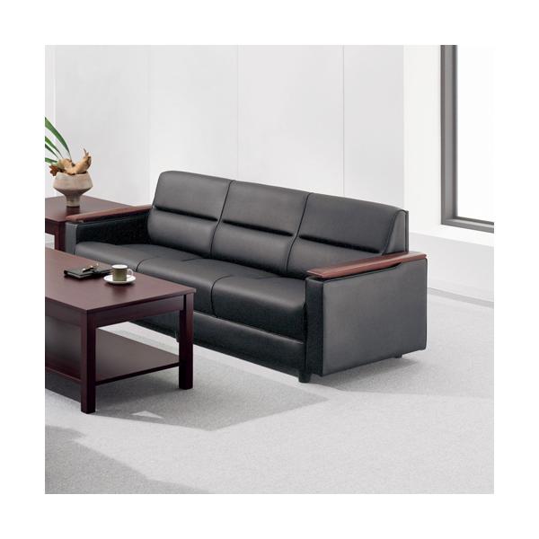 高級感溢れる3人掛けソファーです。天然木の肘部がおしゃれで重厚感ある空間を演出します。応接室やロビーなどに最適です。商品番号LI-S-421SF組立状態完成品（新品） 特記事項※肘部は天然木仕様のため、色・柄が異なる場合もあります。カラー本...