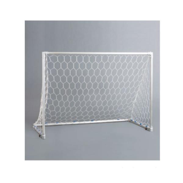 アルミ製ミニサッカーゴール！転倒防止用杭、ネット付です。ミニサッカーやフットサルの練習時に最適です。教育施設やスポーツ施設で活躍します。商品番号LS-S-4863お客様組立の商品（新品）組立目安時間：大人2人30分付属品杭2本、ポリプロピレ...